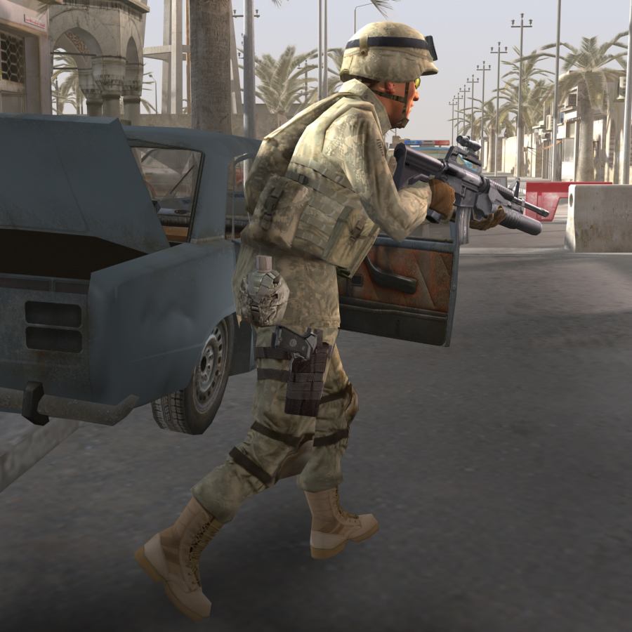 soldier military 3d model