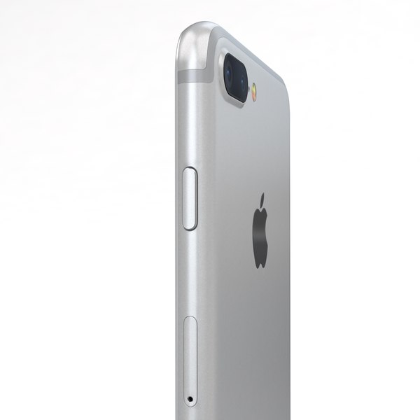 3d apple iphone 7 silver model