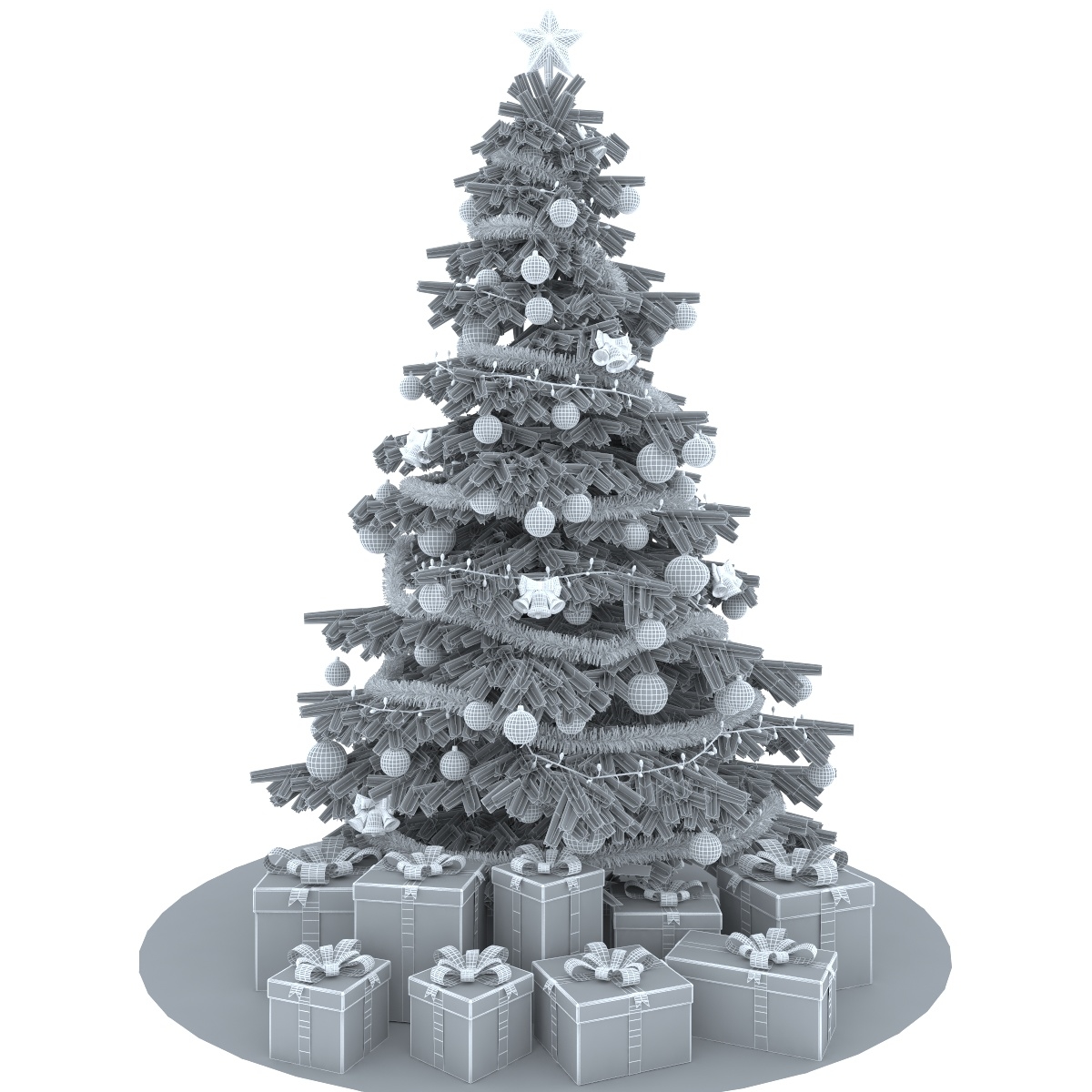 3d christmas tree model