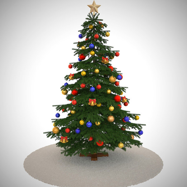 3d christmas tree model