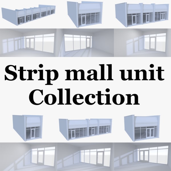3D model strip mall store unit - TurboSquid 1169354