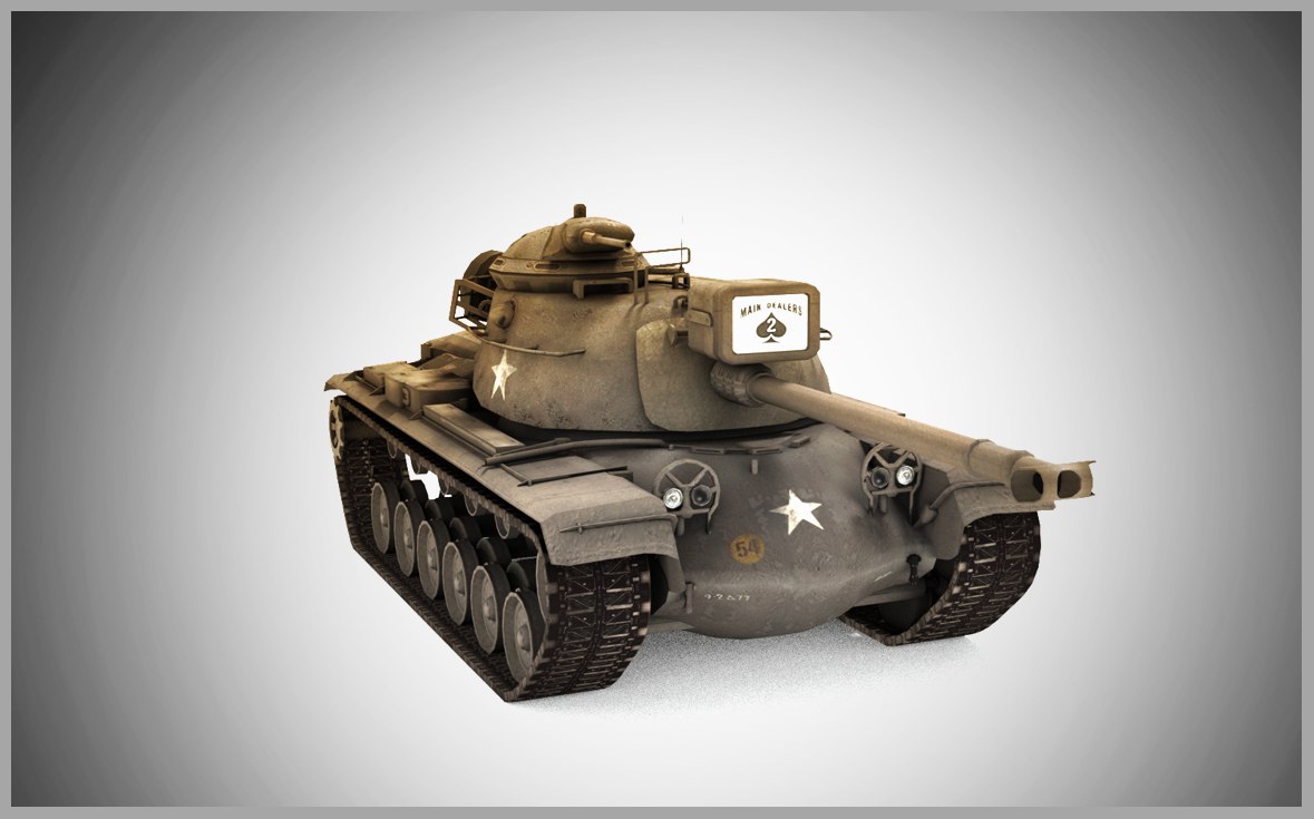 m48a3 patton 3d model