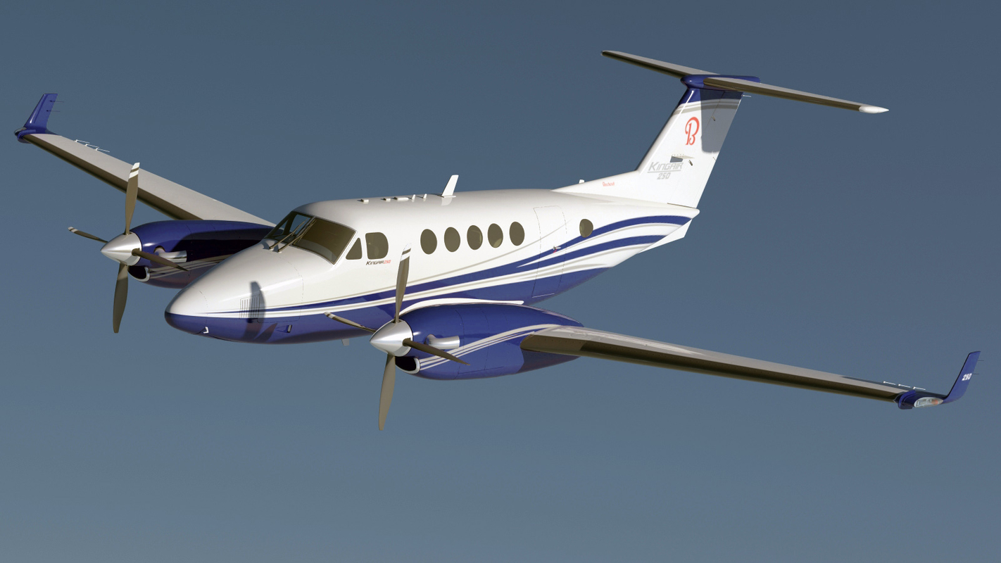 beechcraft beech king 3d max