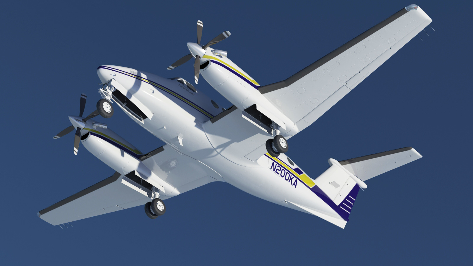 Beechcraft King Air 2003D模型 - TurboSquid 1086658