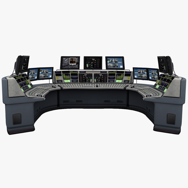 3d model control desks