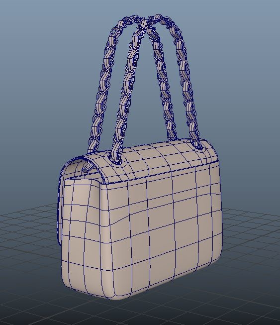 woman hand bag 3d model