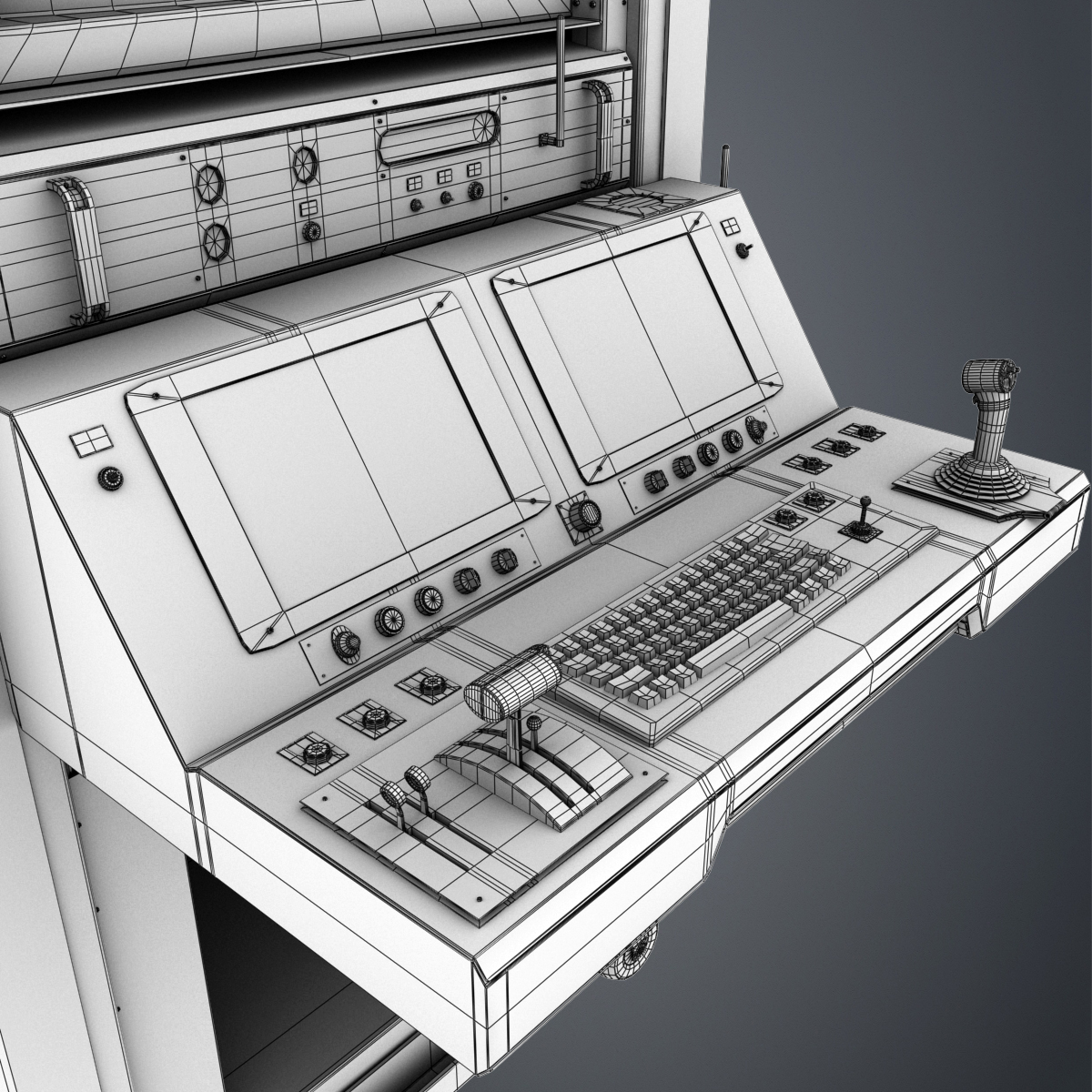 3d model control desks
