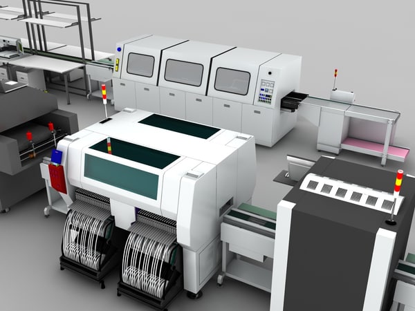 production line 3d max