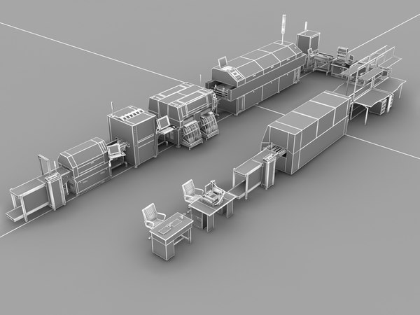 production line 3d max