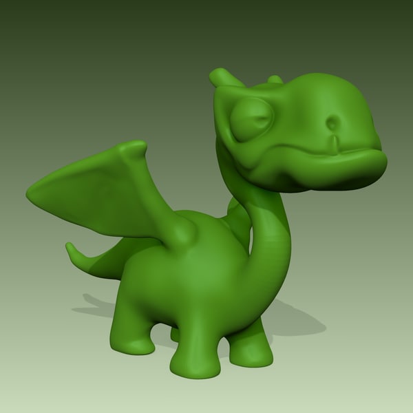 dragon base mesh 3d obj