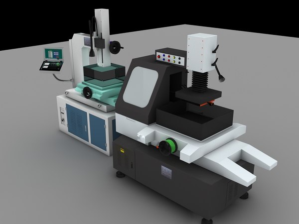 wire cutting edm 3d model