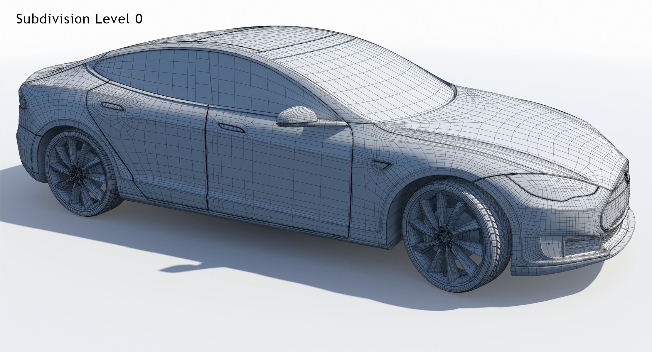 3d tesla s modelled
