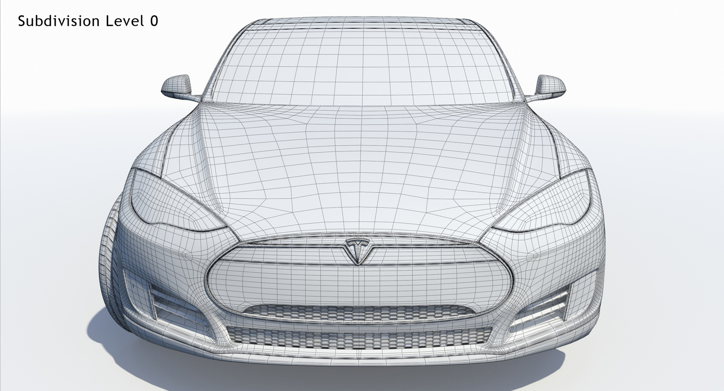3d tesla s modelled