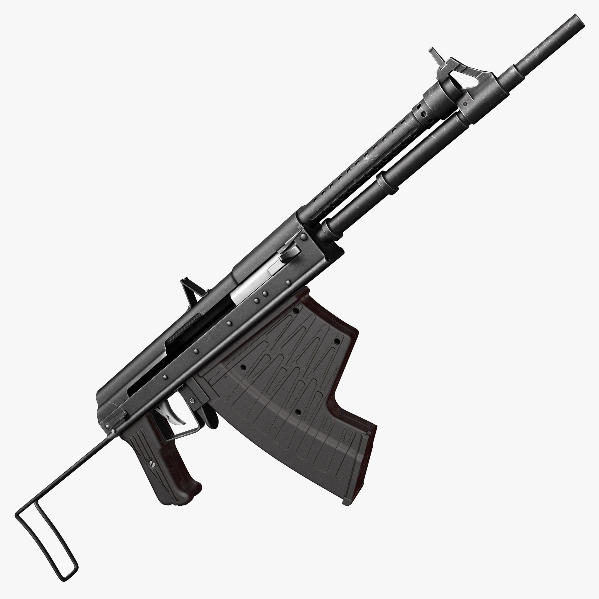 3d model aps underwater assault rifle