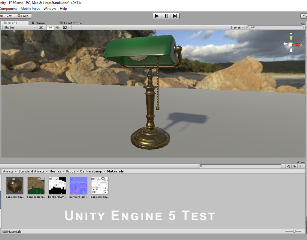 banker s lamp 3d max