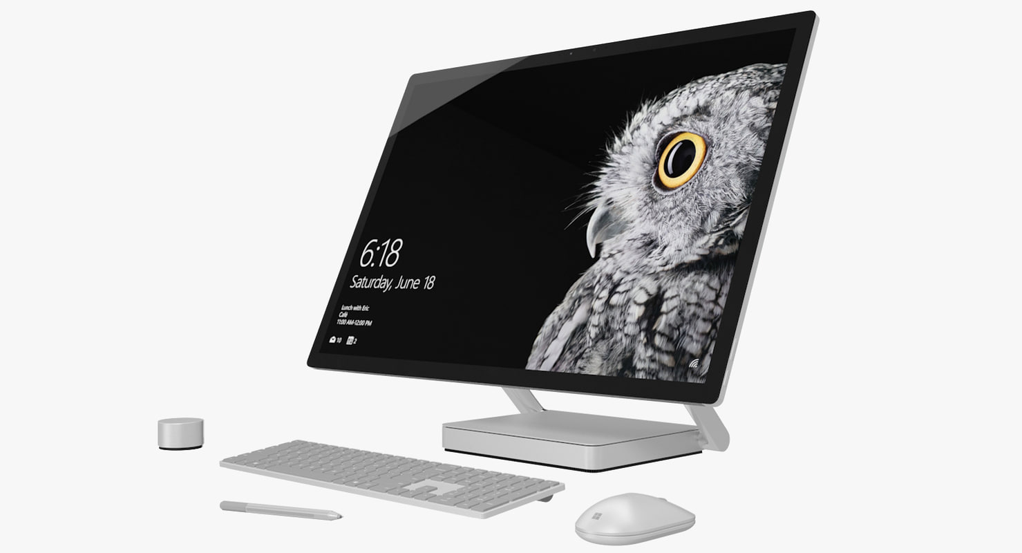3d model realistic microsoft surface studio
