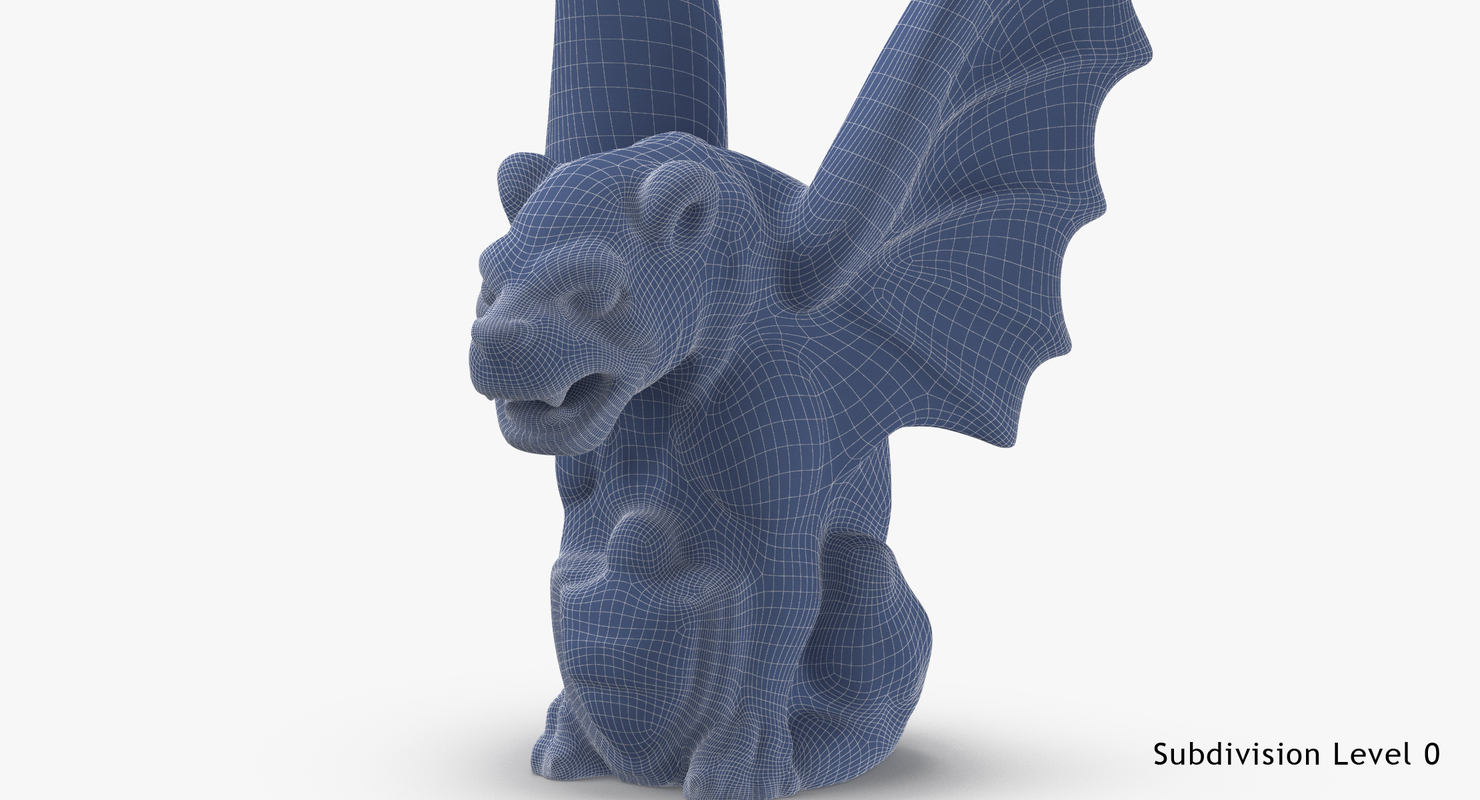 3d model gargoyle 01
