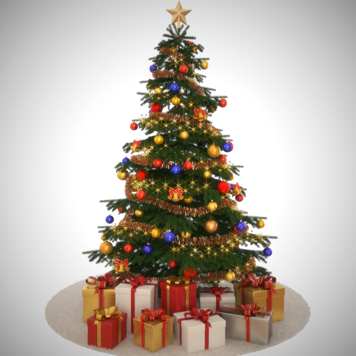 3d christmas tree model