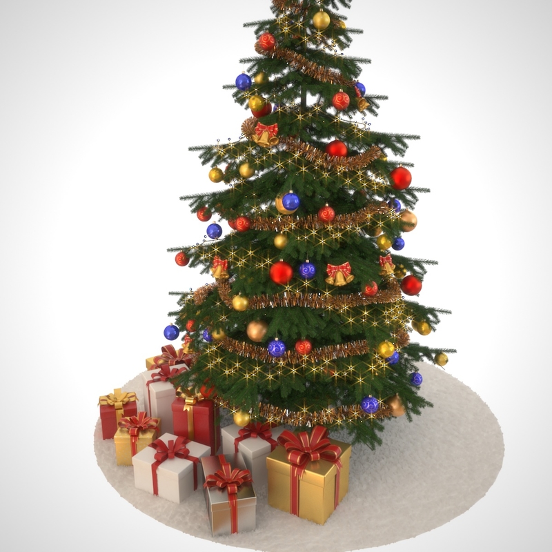 3d christmas tree model