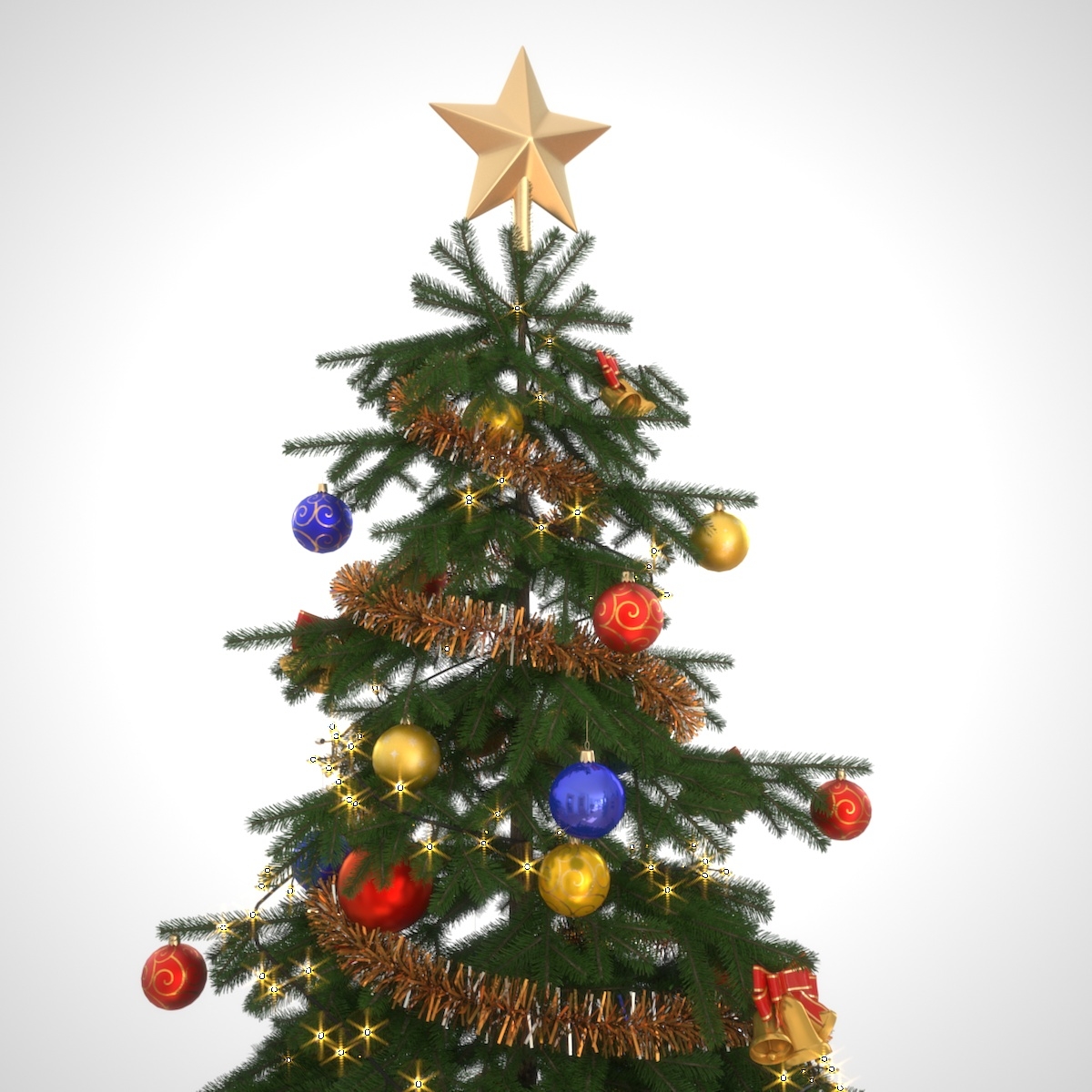 3d christmas tree model
