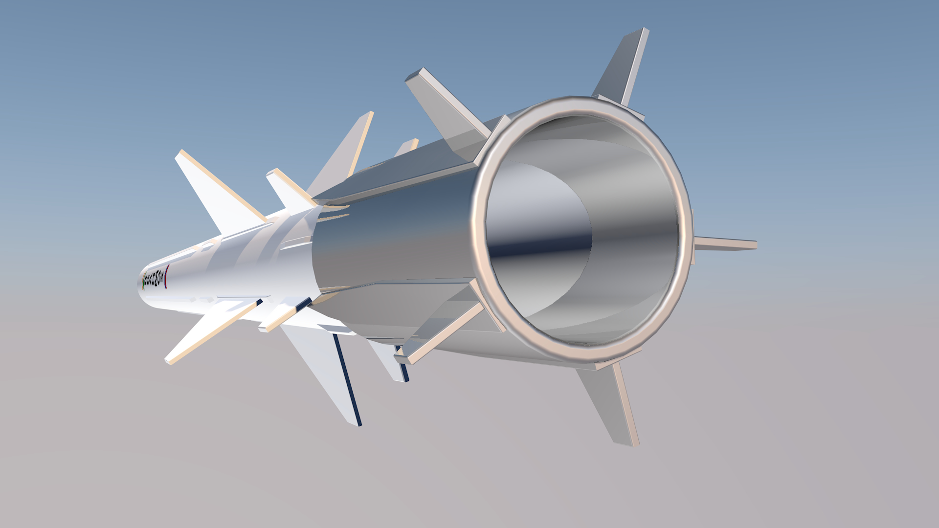 brahmos missile 3d 3ds
