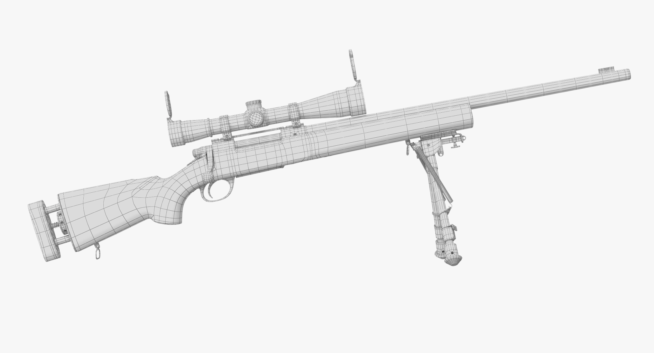 sniper rifle m24 3d ma