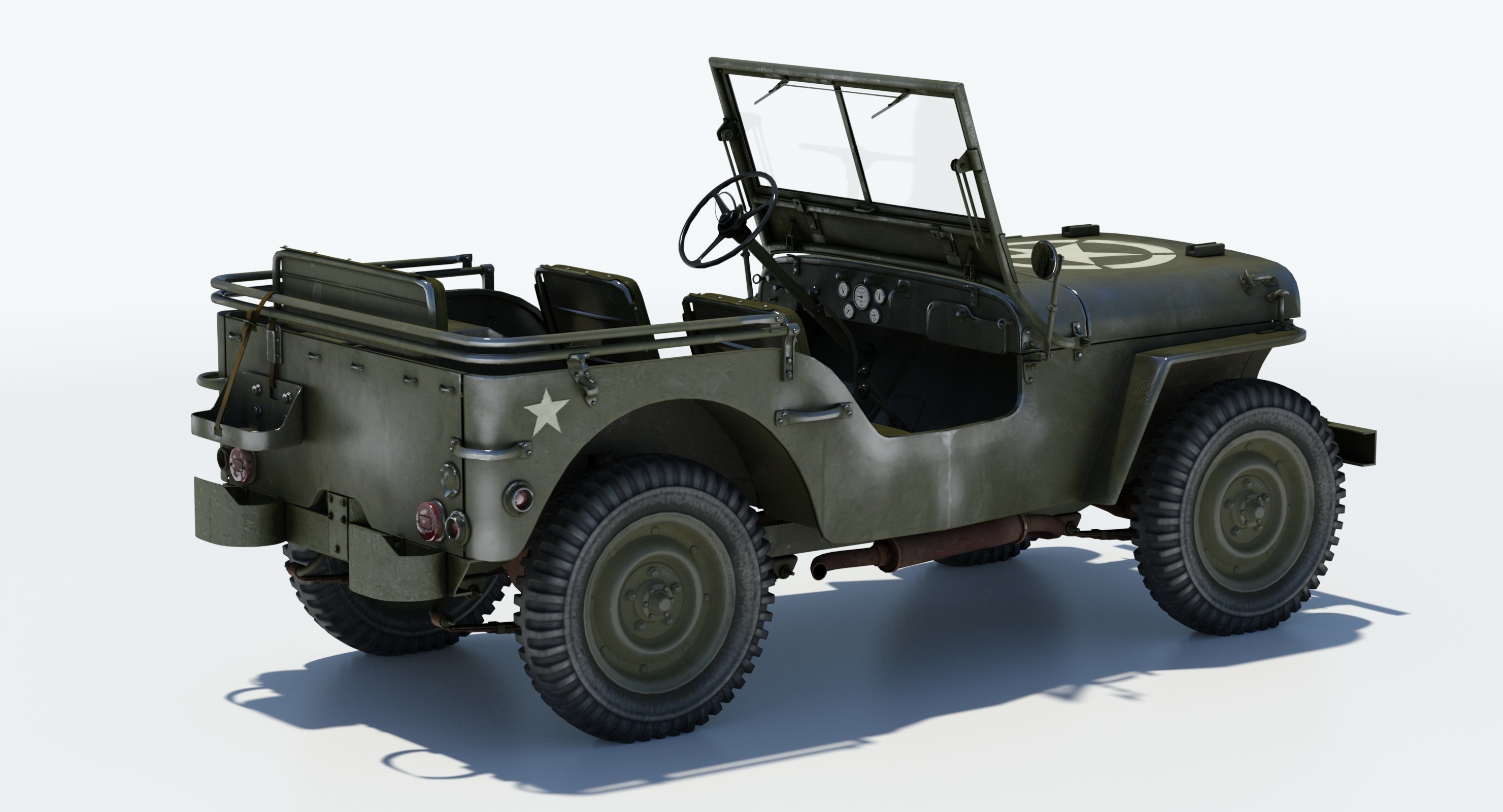 willys jeep 3d model