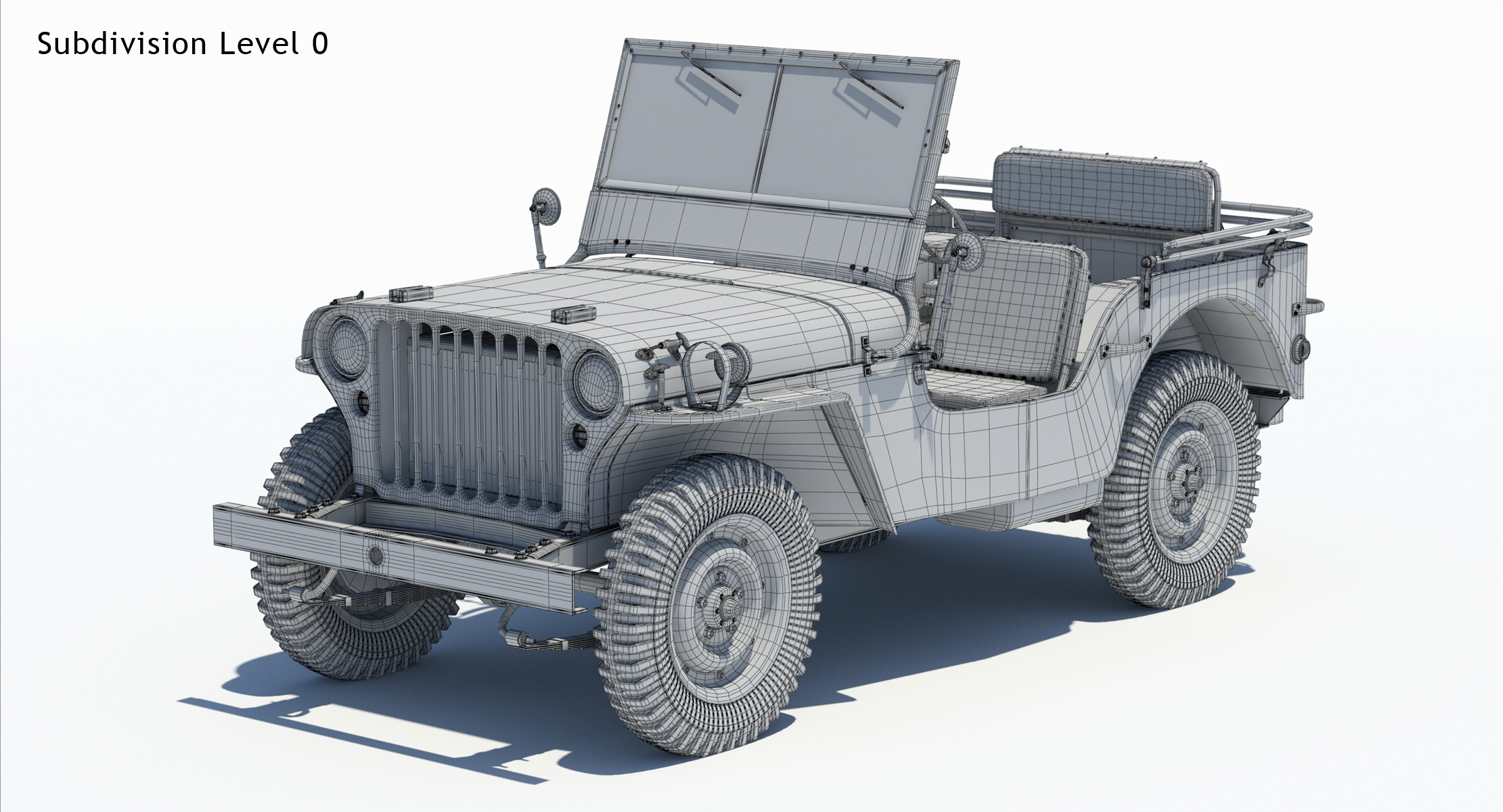willys jeep 3d model