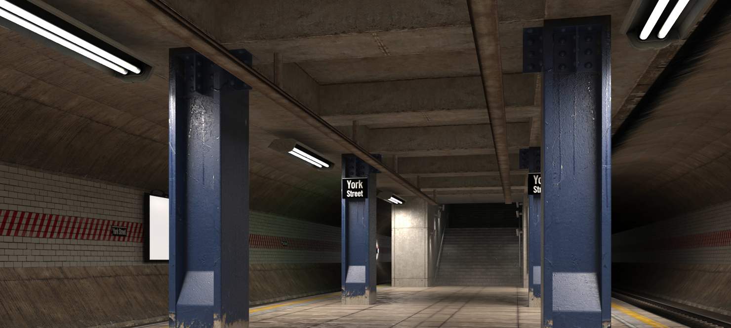 subway station 3d model