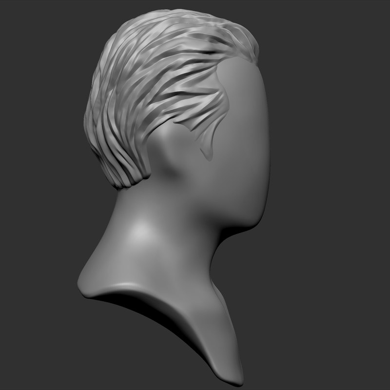 3d model man hairstyle