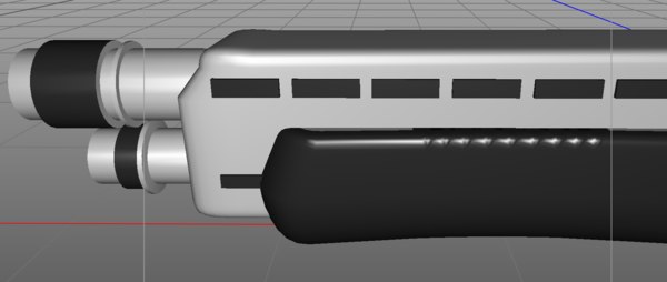 3d model of lego spas-12 shotgun