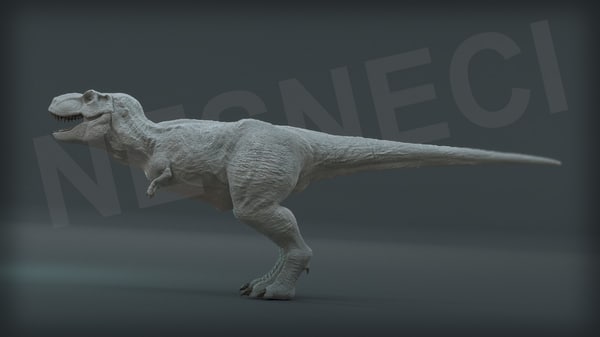 3d model trex animation realistic