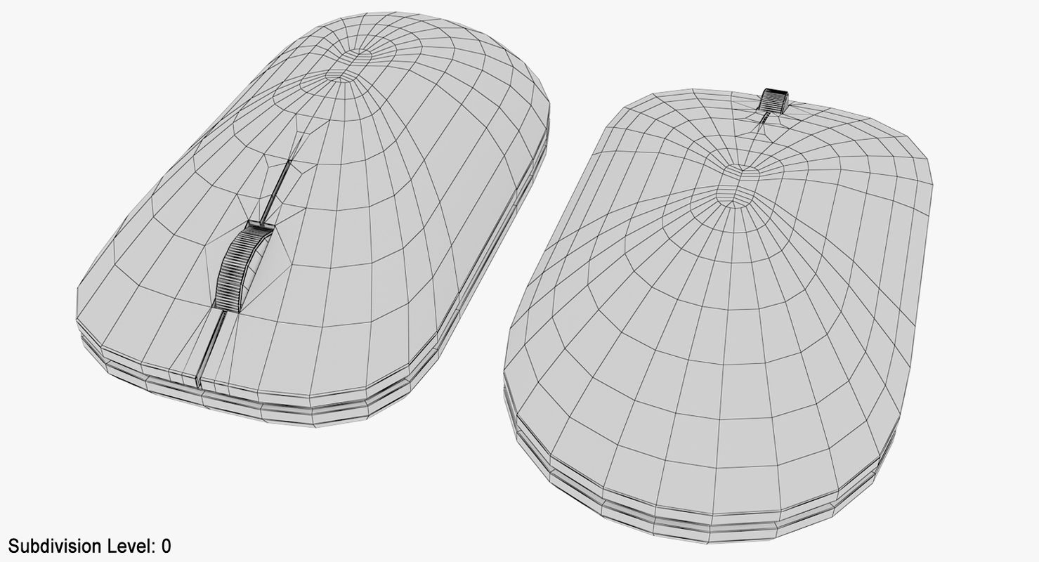 realistic microsoft surface mouse 3d 3ds