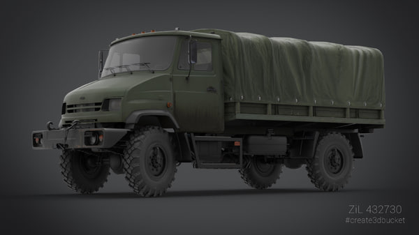 3d truck unimog transport