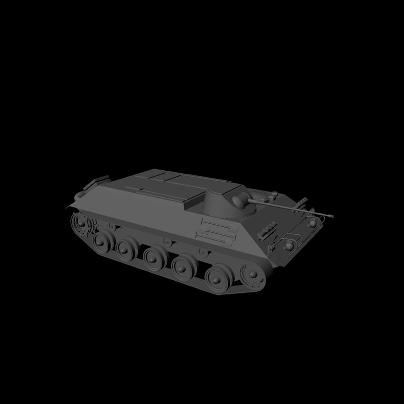 3d wwii german apc hs-30
