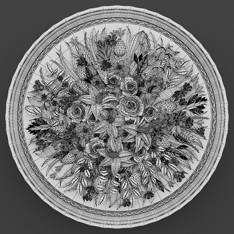 3d flower model