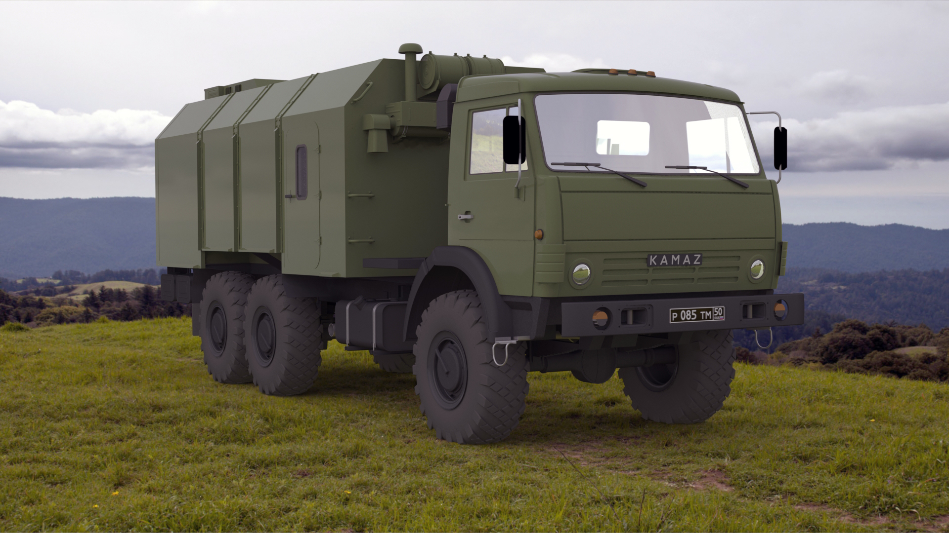 kamaz 43114 3d model