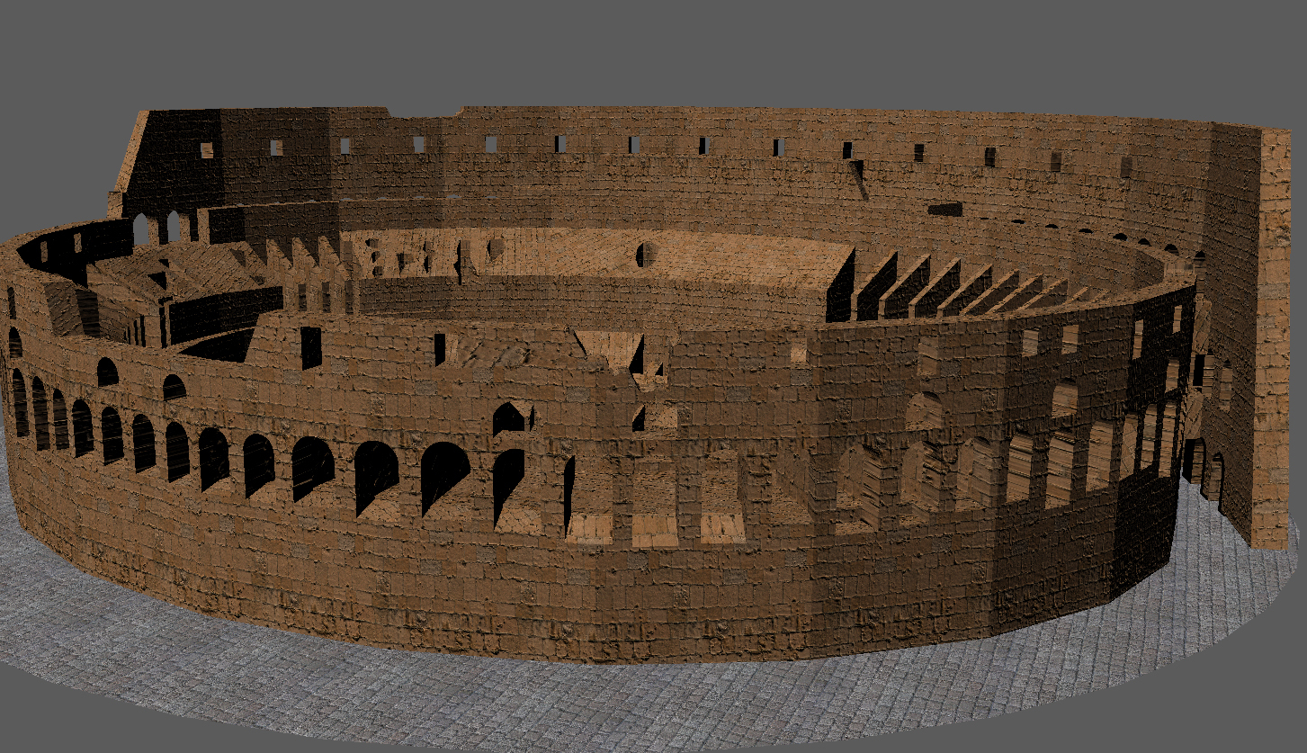 3d model rome colosseum