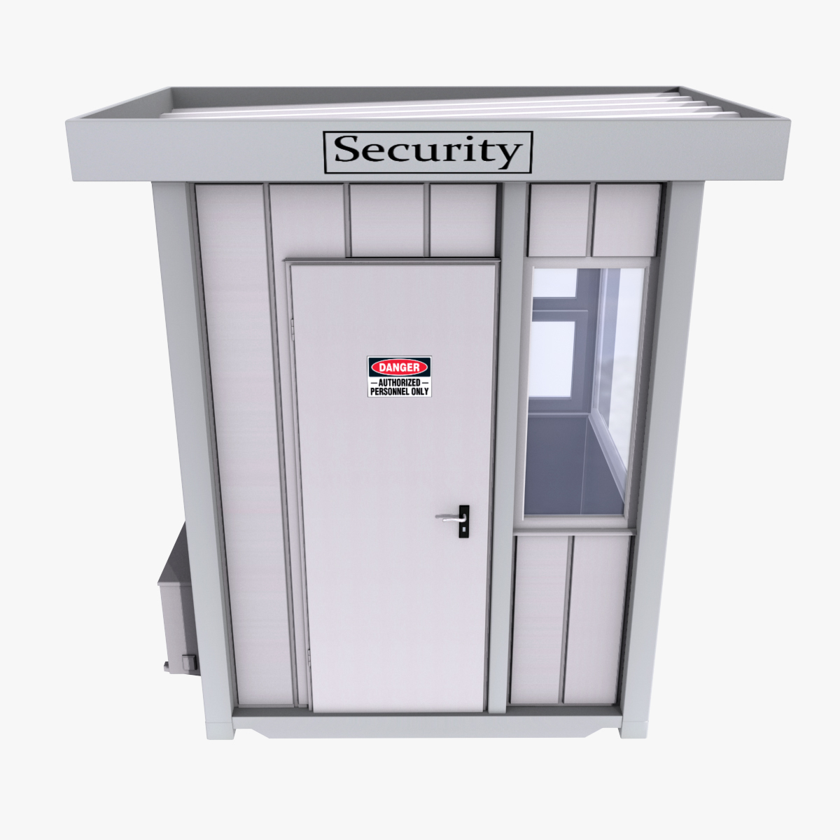 3d security booth model