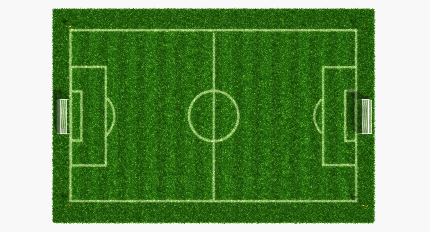 3d soccer field model