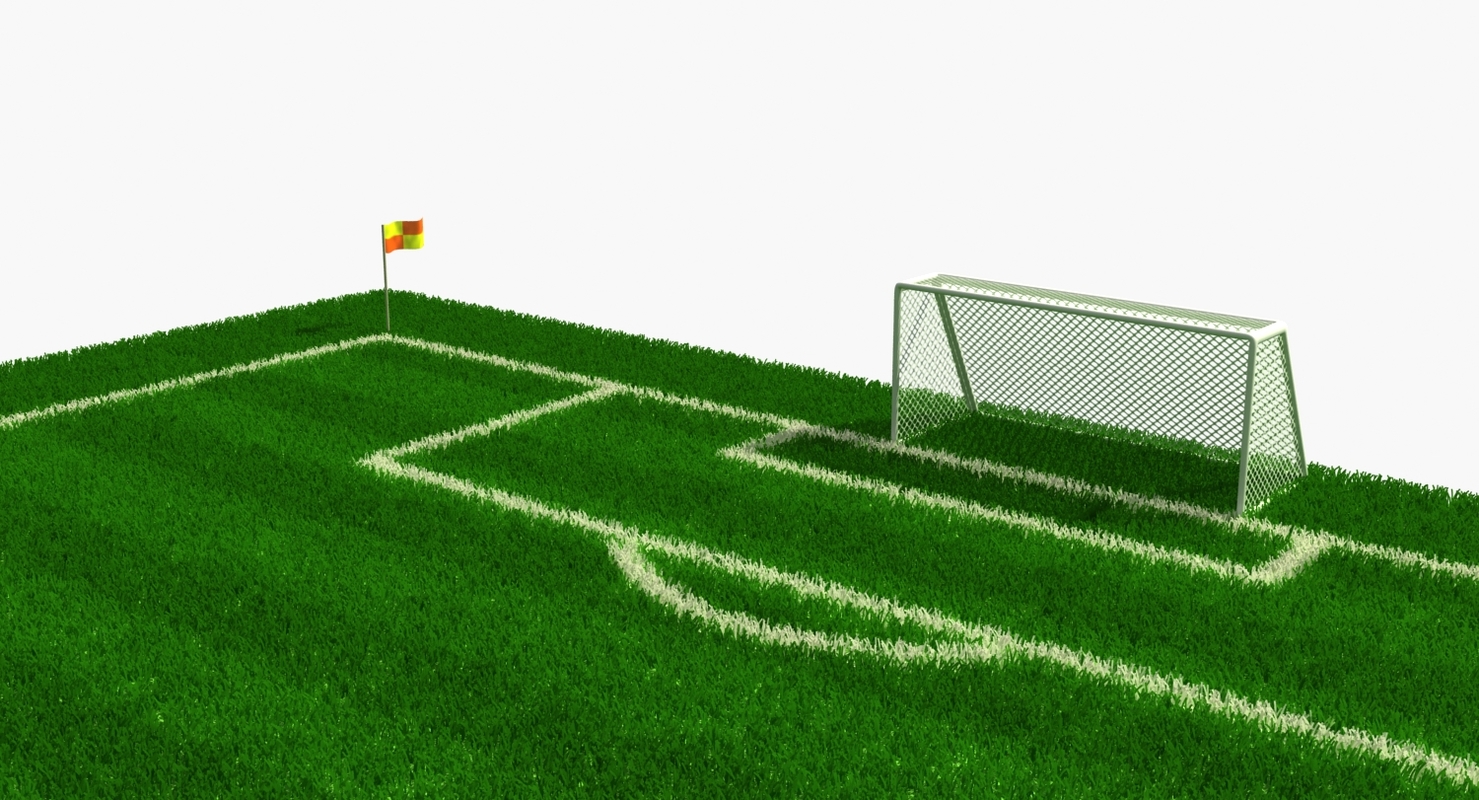 3d soccer field model
