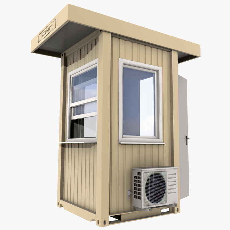 3d model security booth
