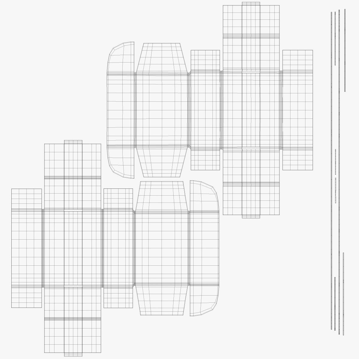 packaging box 3d obj