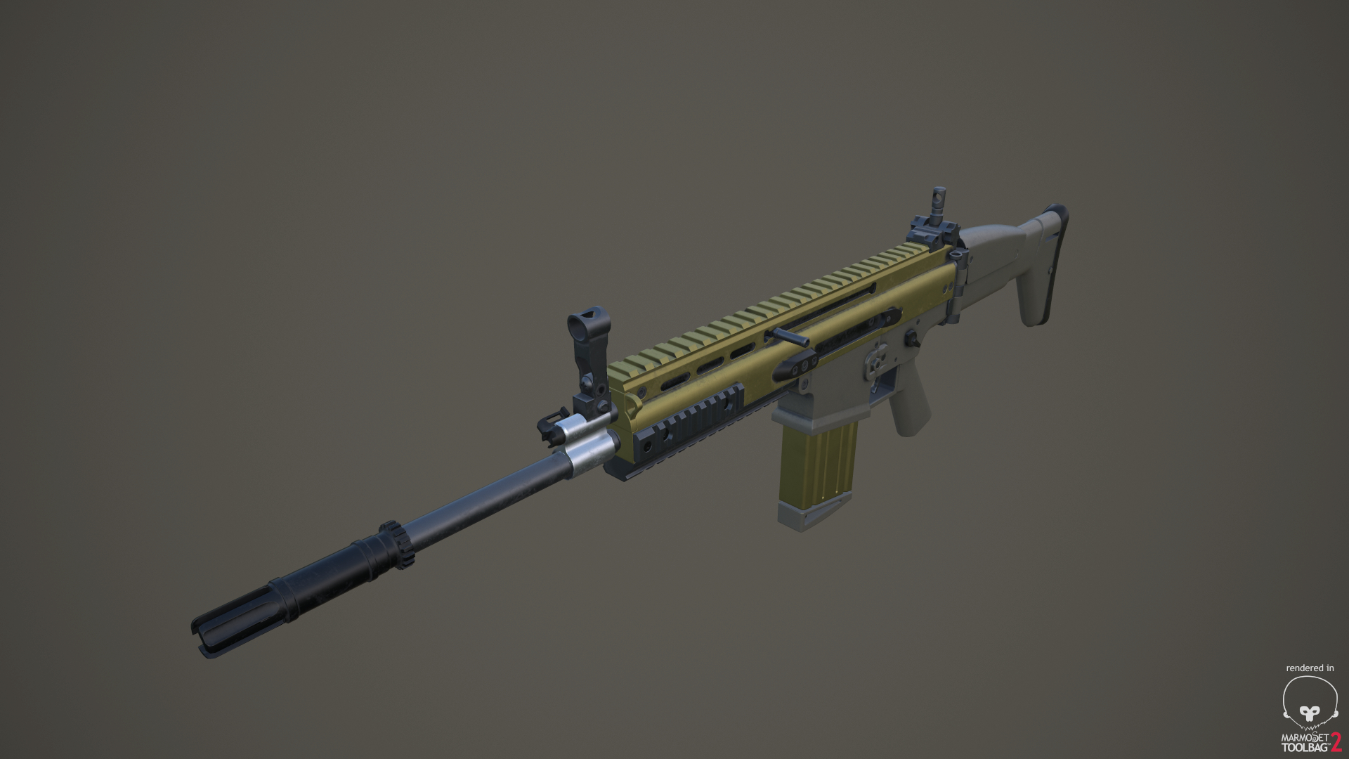 scar scar-h 3d model