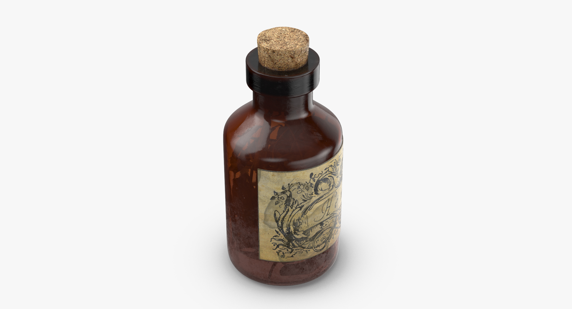 3d model potion ingredient jar hemlock