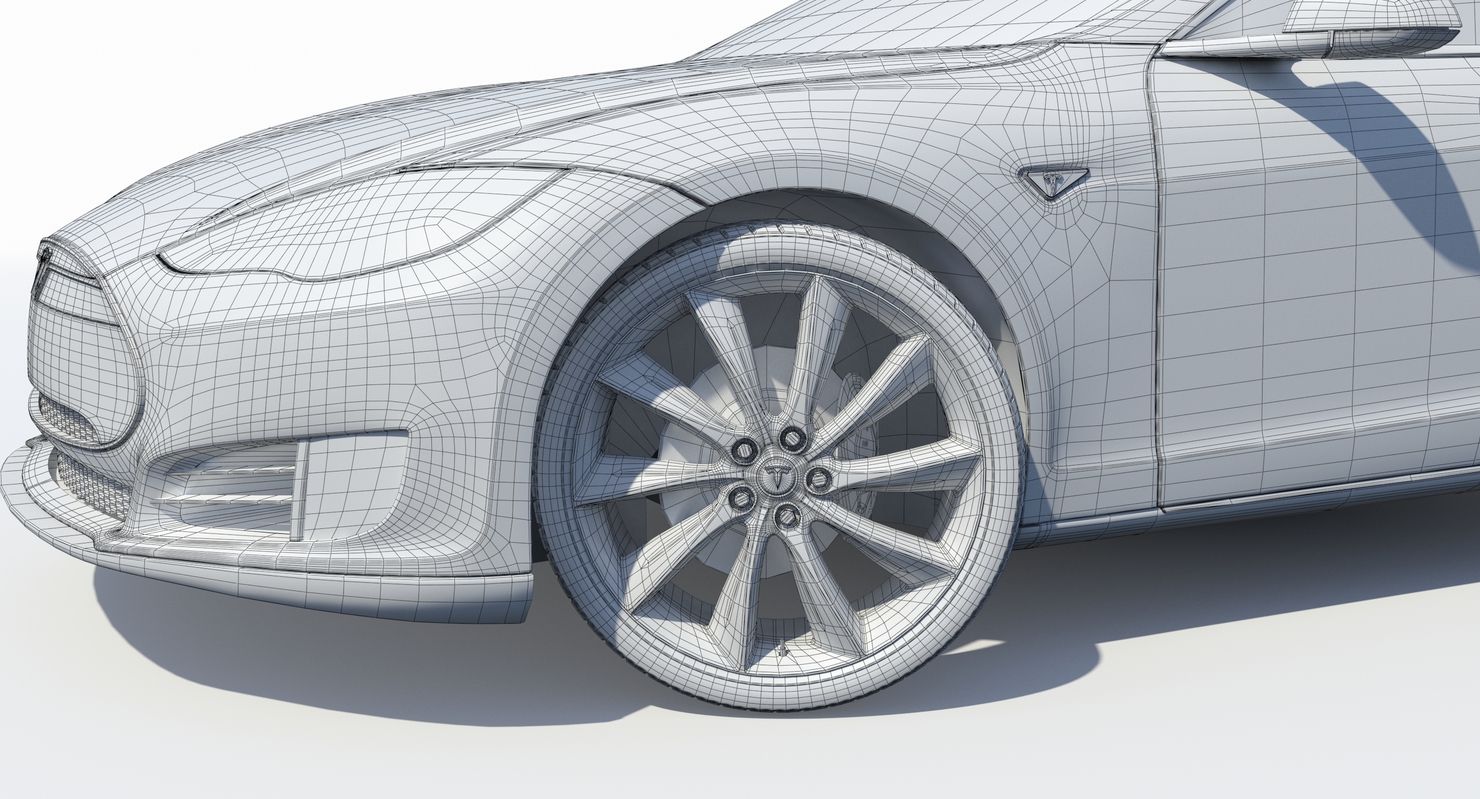 3d tesla s modelled