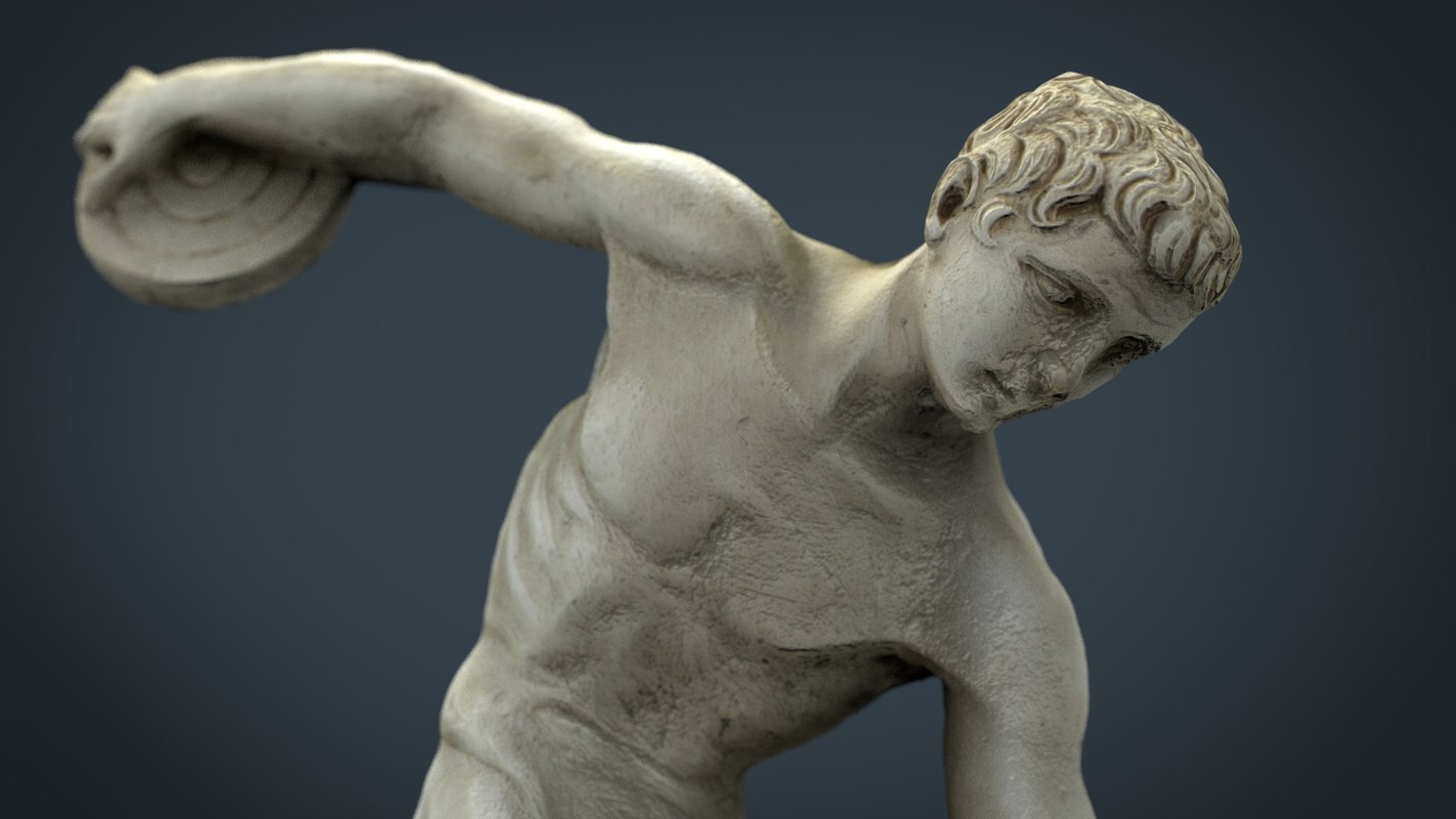 discobolus myron 3d model