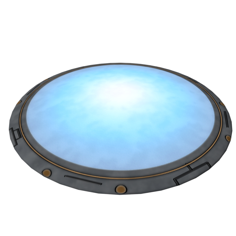 teleporter pad 3d obj