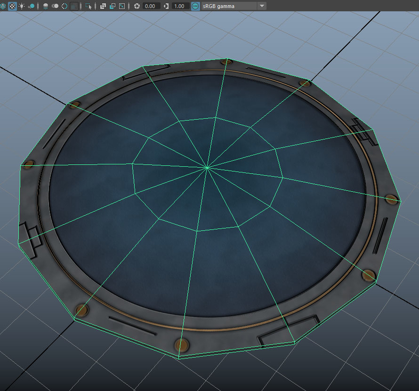 teleporter pad 3d obj