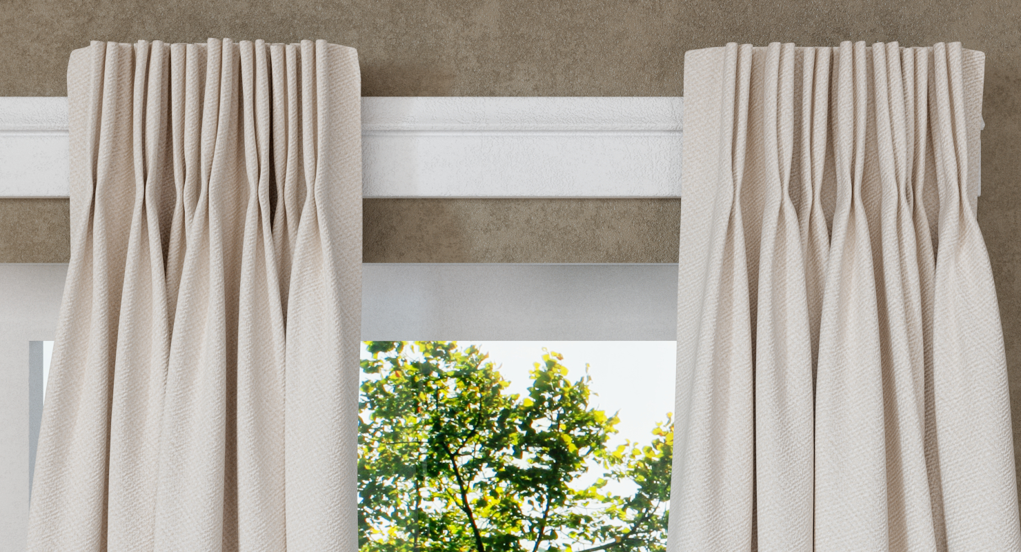 3d model kind modern curtains